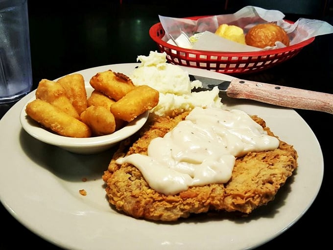 Chicken fried steak &ndash; where a humble cut of beef transforms into a crispy, gravy-smothered masterpiece that would make any Texan proud.