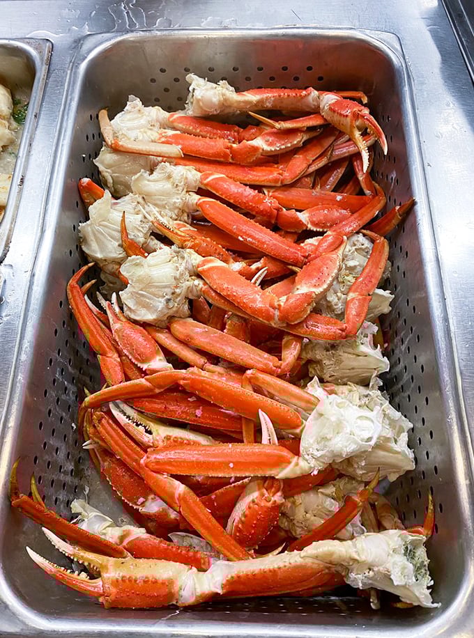 Crab legs so long, they're like the Stretch Armstrong of the sea. Get ready for some serious cracking action!
