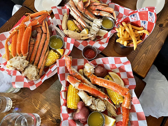 Crab legs for days! This platter is what I imagine Neptune serves at his underwater dinner parties.