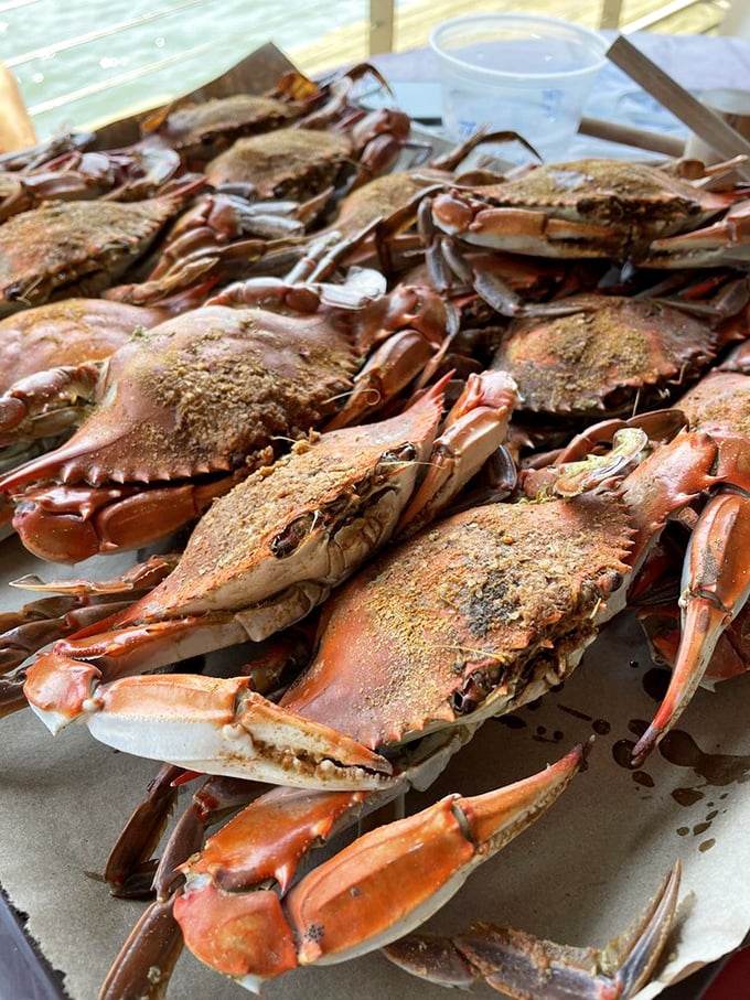 Crab central! These beauties are so fresh, they might just start doing the sideways shuffle right off your plate.