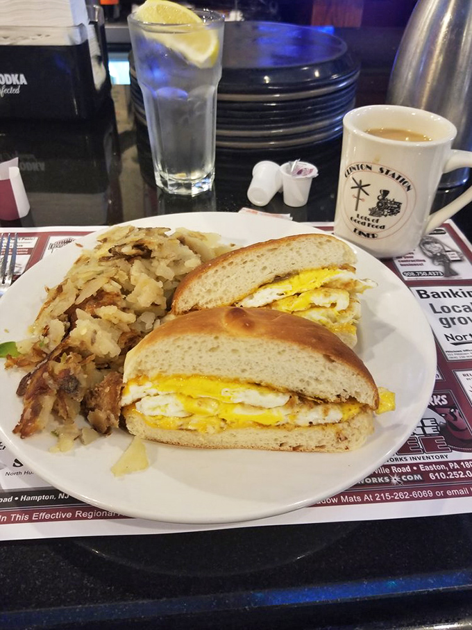 Rise and shine, it's sandwich time! This egg-cellent creation is the breakfast of champions &ndash; sorry, Wheaties, you've been dethroned.