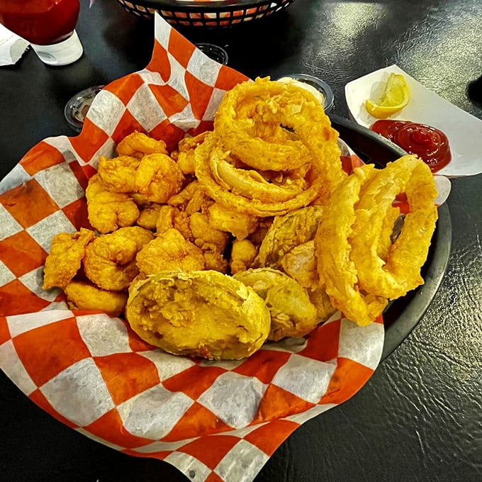 Golden treasures from the deep! These crispy morsels are like edible sunshine, perfect for brightening any day.