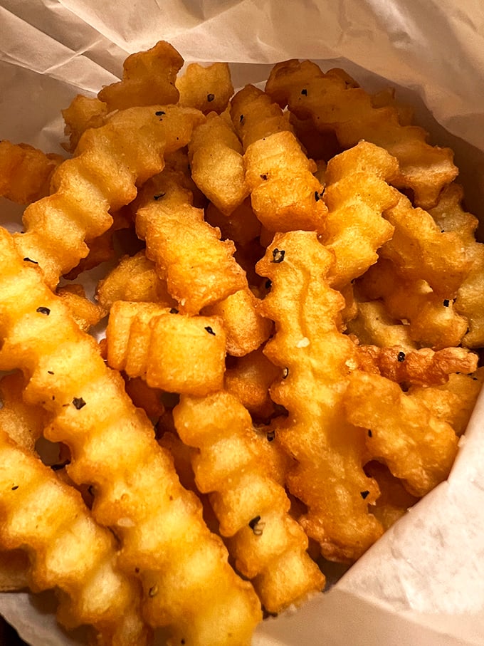 These aren't just fries, they're golden, crispy pillars of potato perfection. Resistance is futile.