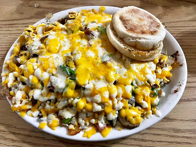 Behold, the "everything but the kitchen sink" hash! It's a delicious rebellion against boring breakfasts everywhere.