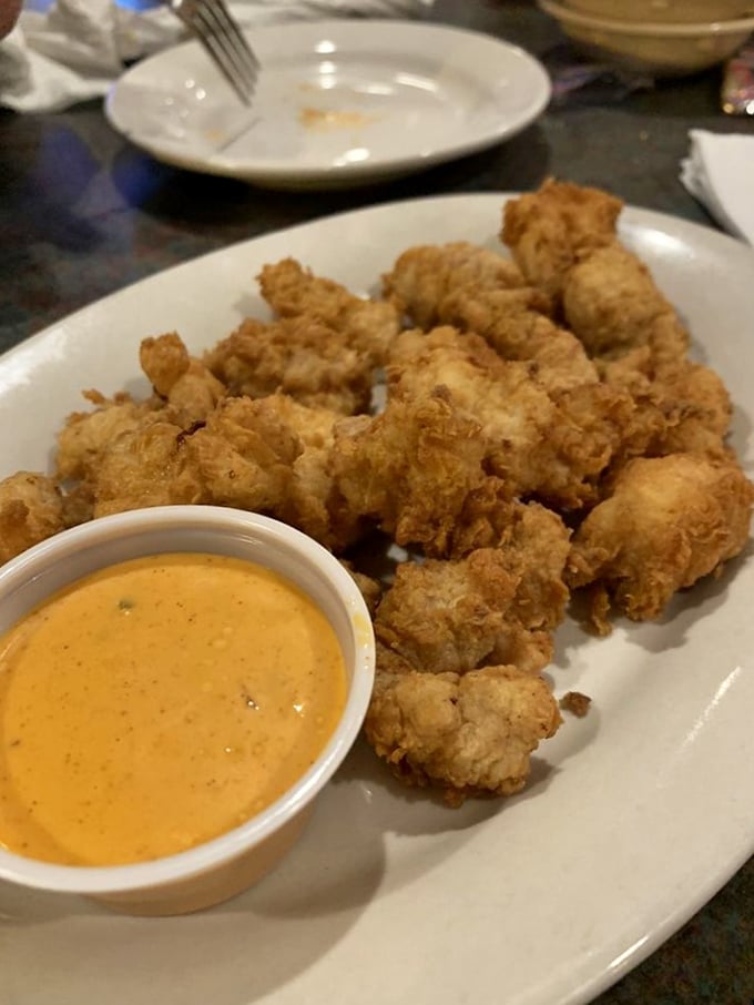 Gator bites with attitude! These crispy morsels are the Cajun equivalent of chicken nuggets – if chickens were scaly and lived in swamps.