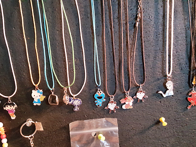 Cartoon character necklace bonanza! Relive your childhood or start a new collection with these playful pendants that are pure nostalgia on a string.