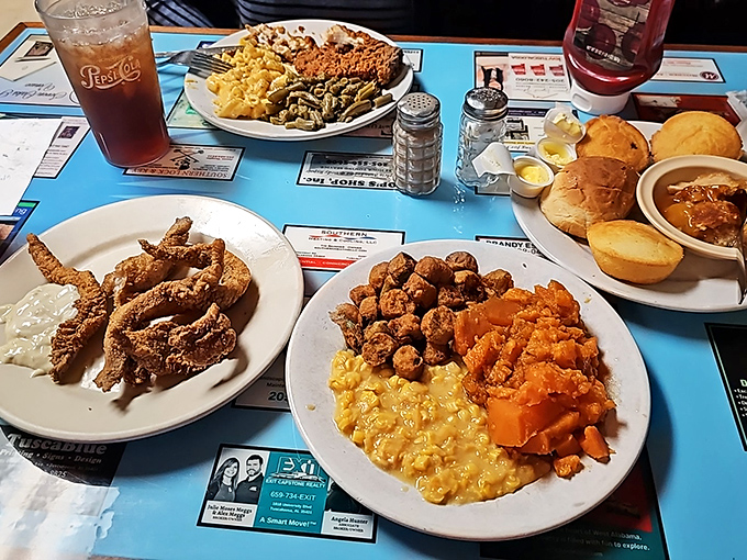 Southern comfort on a plate! This spread could make even a Yankees fan consider switching allegiances &ndash; at least until dessert.