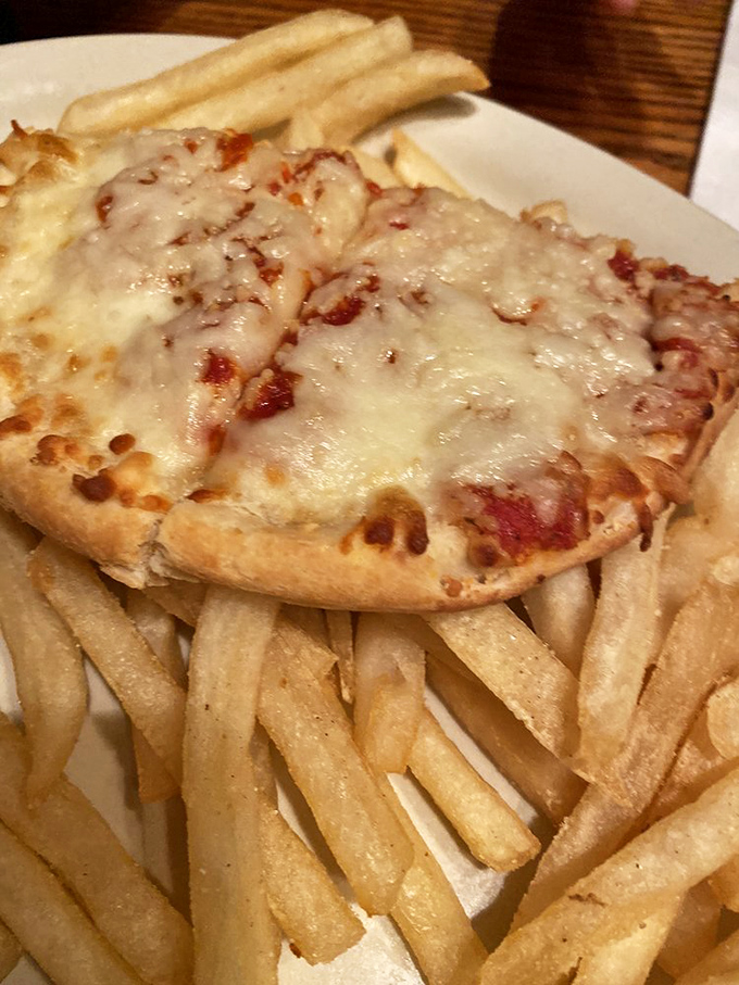 Pizza that's more loaded than a time traveler's suitcase! Melty cheese and toppings galore make this a slice of paradise.