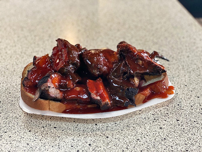 When burnt ends meet white bread, magic happens. This open-faced sandwich is Kansas City's answer to heaven on a plate.
