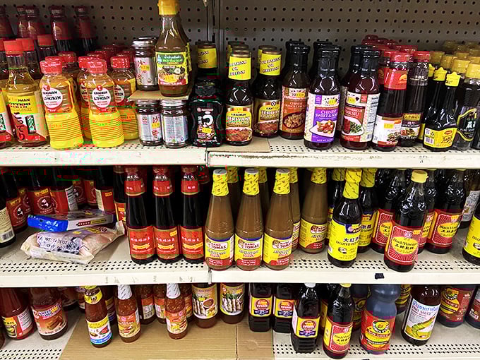 Sauce boss heaven! From sweet to heat, this shelf's got enough flavor to make your taste buds tango.