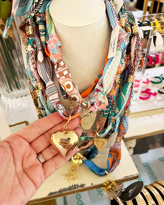 Accessorize like it's Mardi Gras for your neck! These vibrant scarves are ready to jazz up any outfit.