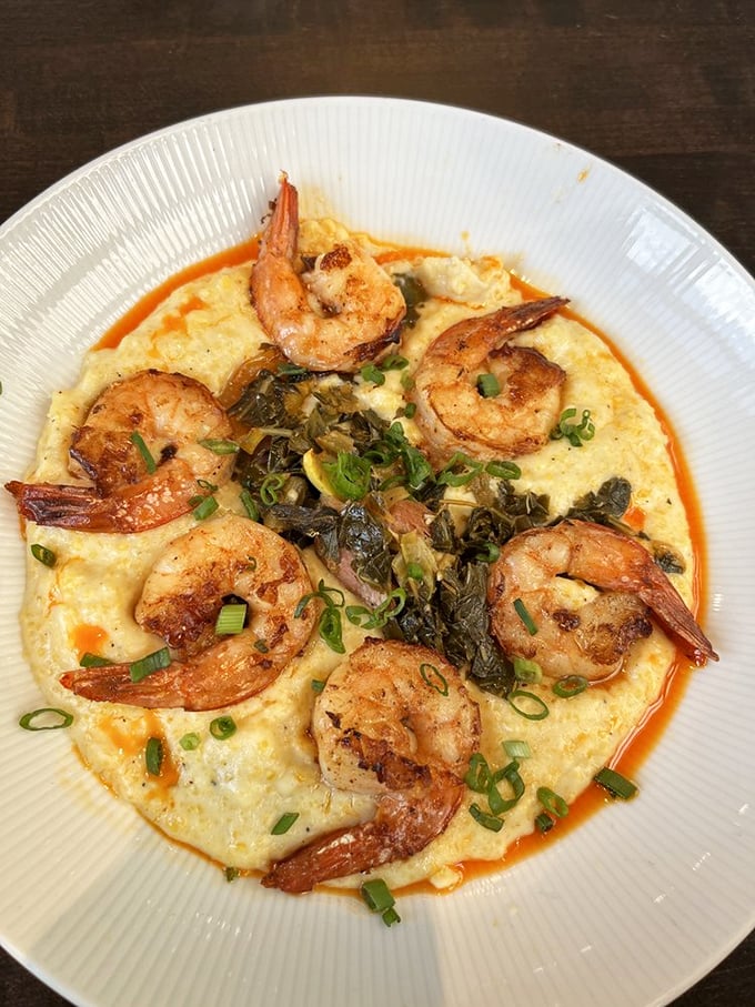 Shrimp and grits that'll make you want to hug the chef. It's a taste of the South that even Yankees can't resist.
