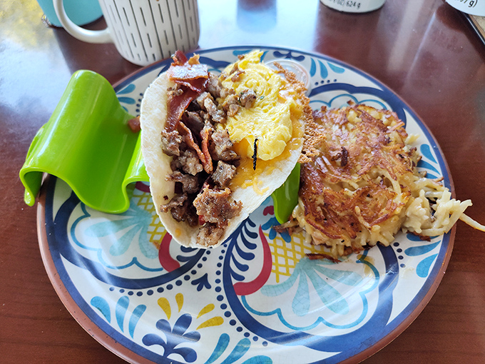 Breakfast tacos: because sometimes your taste buds want to fiesta at dawn. A perfect fusion of Tex-Mex flair and down-home comfort.