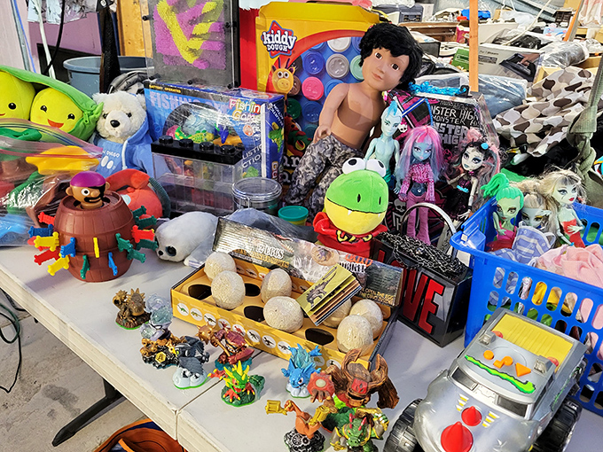 Toy story come to life! This colorful cornucopia of playthings is enough to make any inner child squeal with delight. Who says you're ever too old for a new stuffed friend?