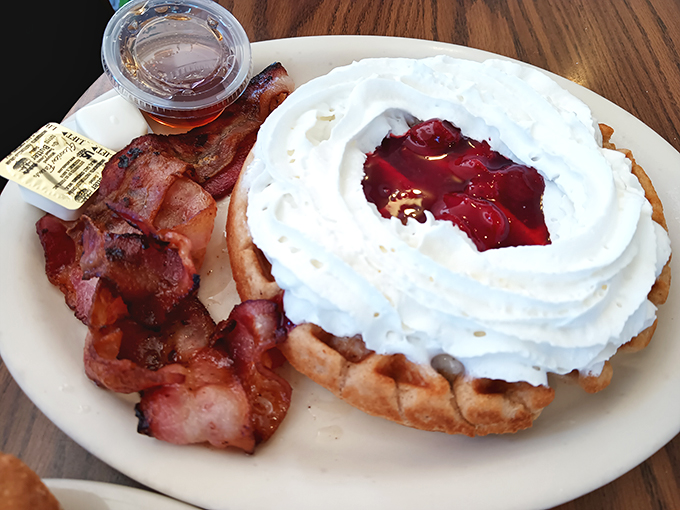 Waffle perfection achieved! These beauties are so perfectly golden, they could win a tanning competition against George Hamilton.