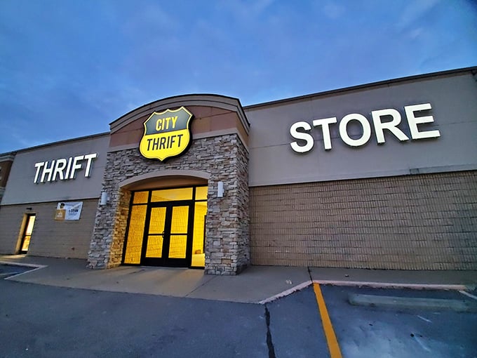 City Thrift's castle-like exterior is your gateway to the kingdom of killer deals. Prepare for a royal shopping spree!