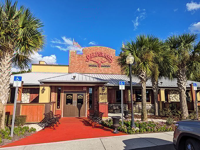 Saltgrass: Bringing a taste of Texas to Mickey's backyard. It's like the Alamo, if the Alamo served incredible steaks.