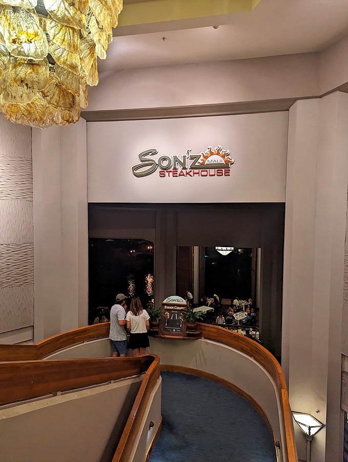 Son'z Steakhouse: Descend into steak heaven! This chandelier-lit paradise serves up views as breathtaking as its perfectly seared beef.