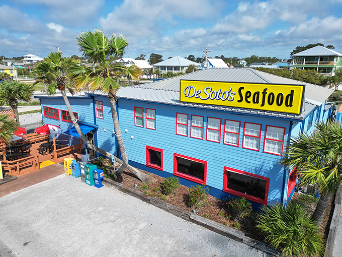 Palm trees and vibrant hues &ndash; DeSoto's isn't just a restaurant, it's a postcard come to life. And yes, you can eat the scenery (sort of).