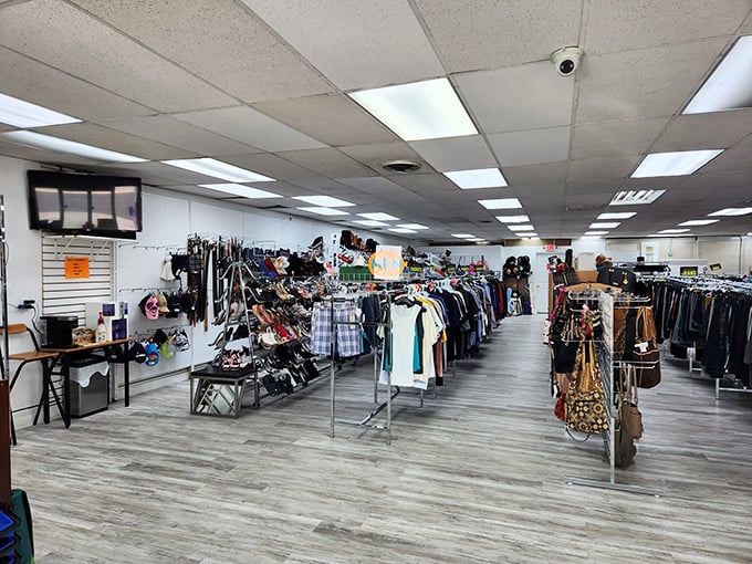 Sustainable shopping never looked so good! Gift to Earth's inviting interior showcases a world of pre-loved fashion waiting to be rediscovered.