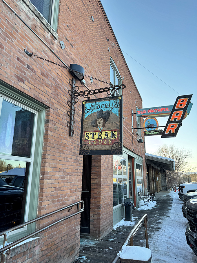 Old Faithful indeed! Stacey's serves up steaks so reliable, you could set your watch by their deliciousness.
