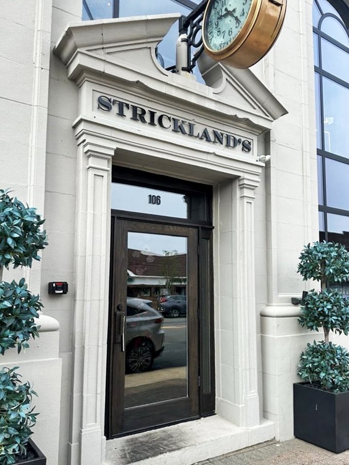 Is it a bank? A courthouse? Nope, it's steak heaven! Strickland's proves you can't judge a cut by its cover.