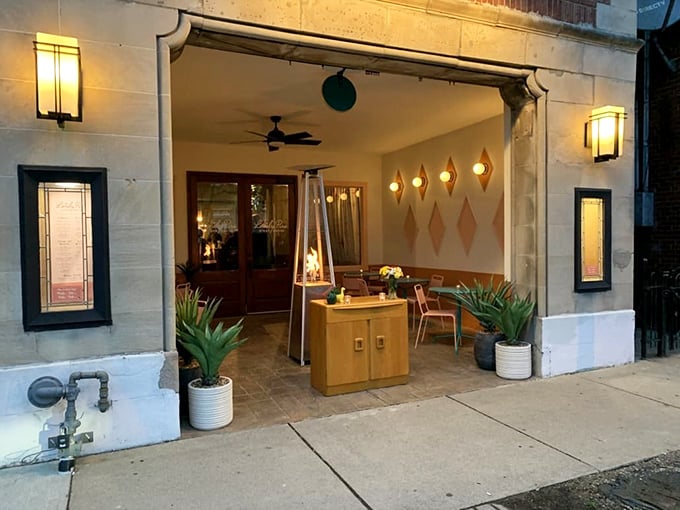 Diamond patterns outside, meat masterpieces inside. This place is like a warm hug for your taste buds.