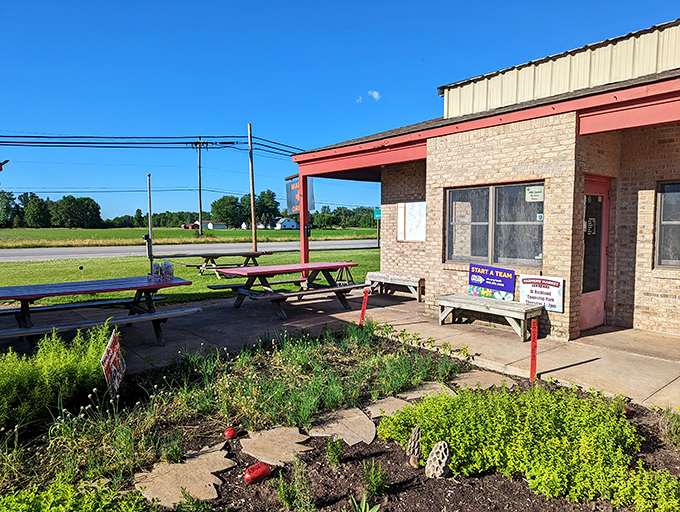 Farm-to-table taken literally: The Maple Grille. Where your steak probably had a better view this morning than you did!
