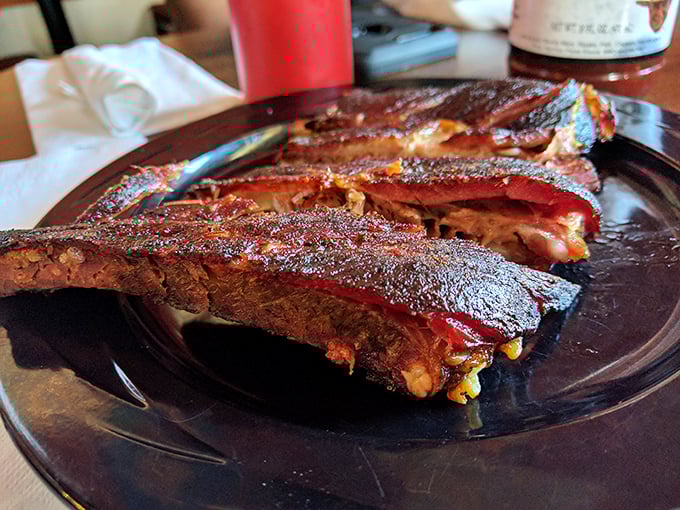 These beef ribs are so massive, they could double as Fred Flintstone's car tippers. Yabba dabba delicious!