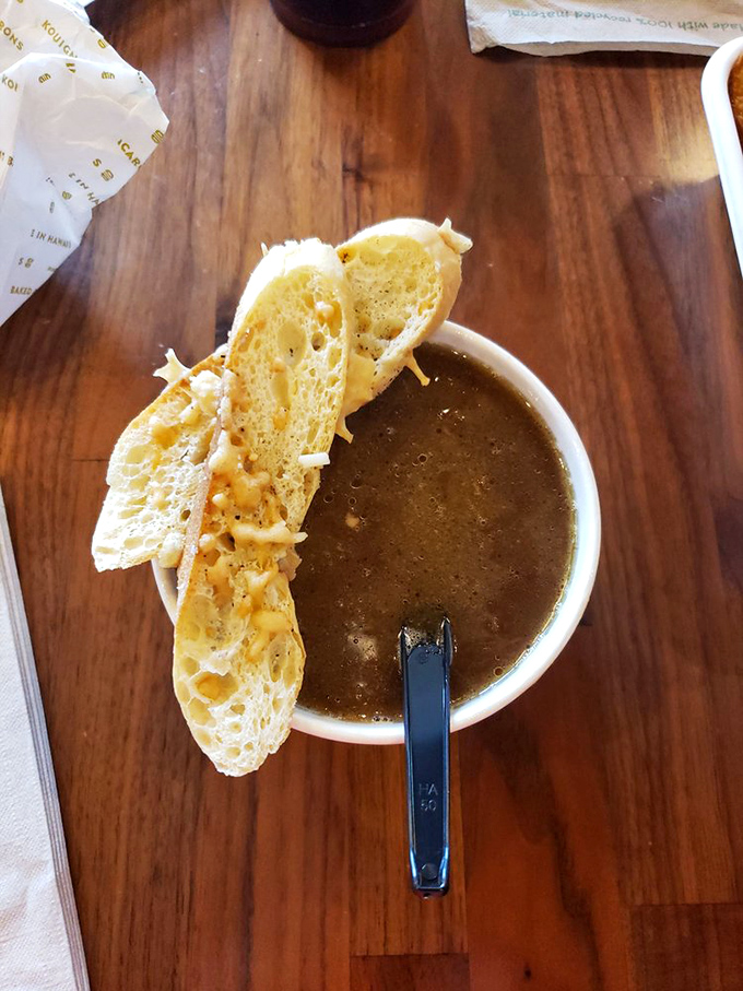 The best onion soup in town? More like the best onion soup this side of the Pacific! It's so good, you might shed a tear (and not just from the onions).