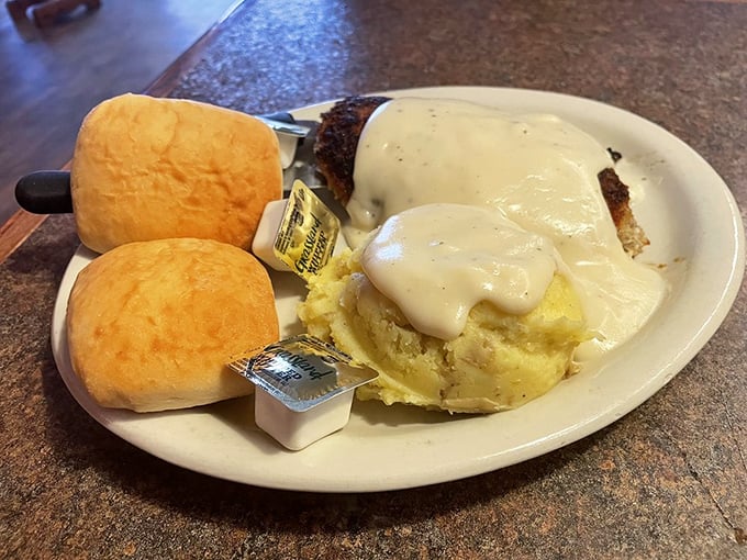 Chicken fried steak: because sometimes you need your comfort food to give you a big, gravy-covered hug.