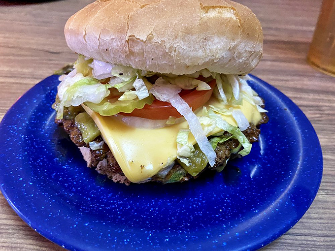 The classic cheeseburger: proof that sometimes, the simple things in life are the most satisfying. Just look at that cheese melt!