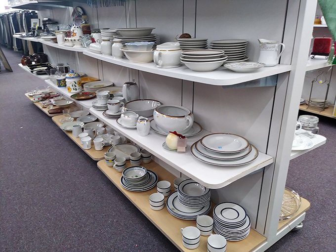 From mismatched mugs to vintage Pyrex, the kitchenware section is a culinary time capsule. Who knew nostalgia could be so... functional?