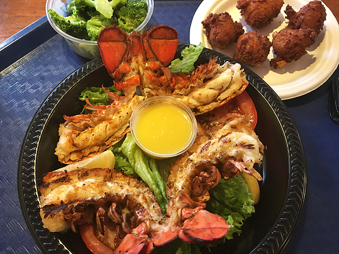 Lobster so fresh, it's practically doing the backstroke on your plate. Paired with crisp veggies, it's a taste of the coast that'll make you forget you're in cactus country.