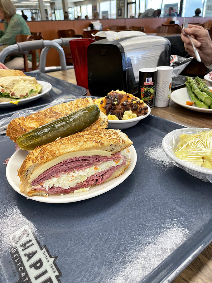 Mac and cheese meets its soulmate: the mighty Reuben. A match made in culinary heaven that would make Cupid proud.