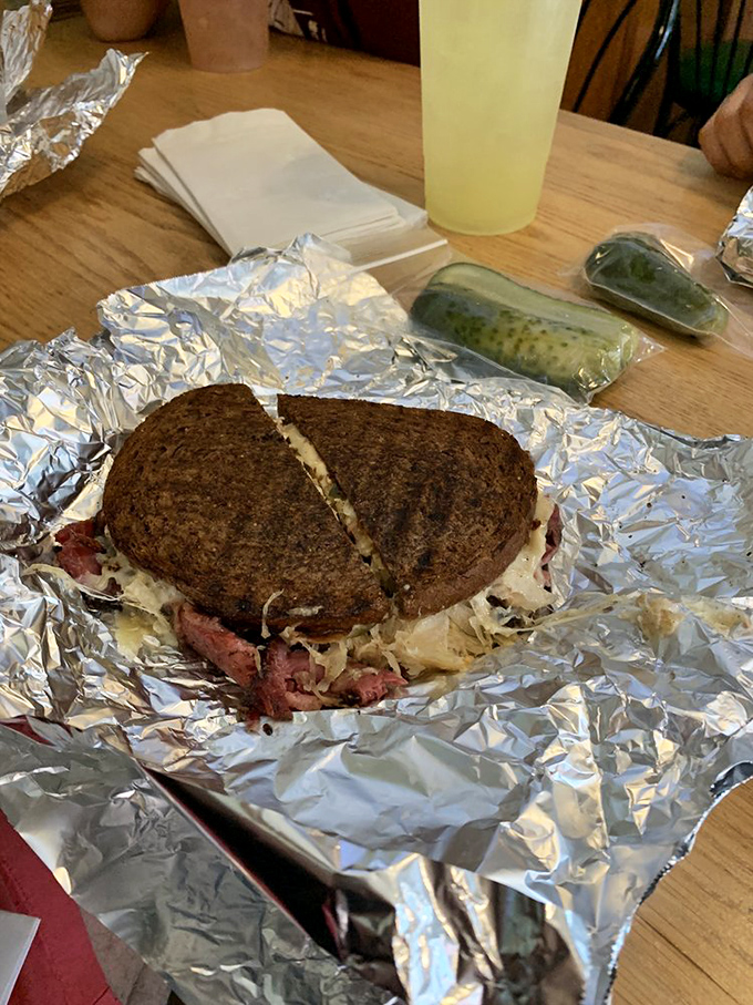 The classic Reuben, with a crisp pickle sidekick. It's the dynamic duo your taste buds have been waiting for!