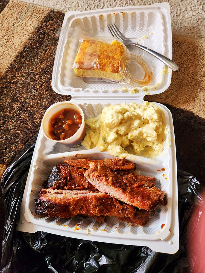 A perfect harmony of smoky and creamy: These ribs and potato salad are like the Sonny and Cher of comfort food.