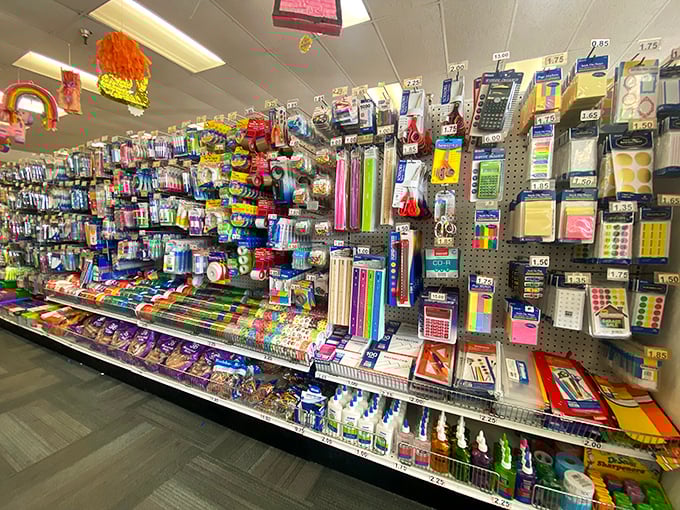 School supply heaven that makes September shopping less traumatic than a grizzly encounter. Teachers and parents, rejoice!