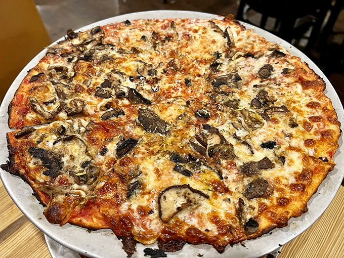 A mushroom lover's dream! This pie is so earthy, it practically comes with its own terrarium.