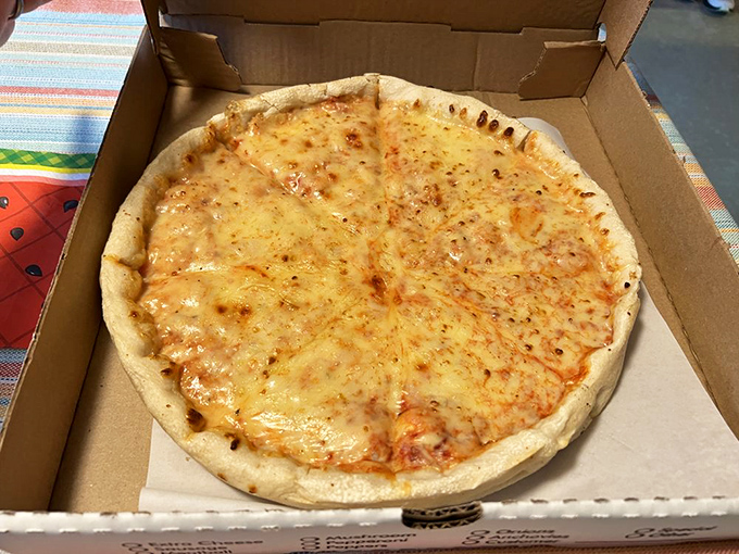 Simplicity at its cheesiest! This classic cheese pizza proves that sometimes, less really is more (as long as "less" still includes plenty of cheese).