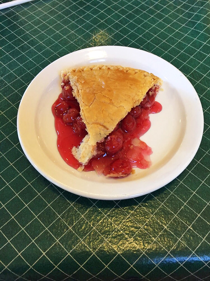 Cherry pie that puts a new spin on "painting the town red." It's so good, you might start seeing everything through cherry-colored glasses.