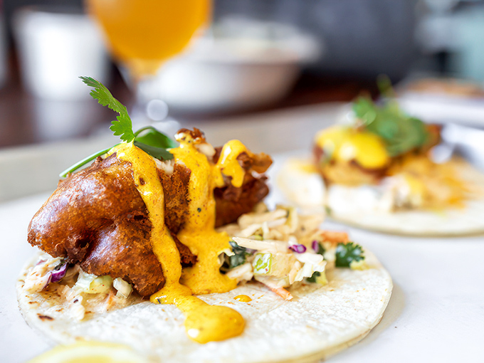 Surf meets turf in taco form! These fish tacos are so fresh, they might just start swimming off your plate.