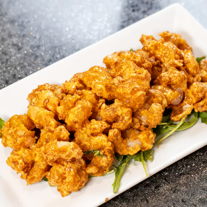 Bang Bang Shrimp: Where crispy meets creamy in a flavor explosion that'll have your taste buds doing the cha-cha. Seafood perfection!