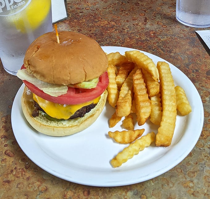 The classic combo that never goes out of style. This burger and fries duo is like Batman and Robin, but tastier.