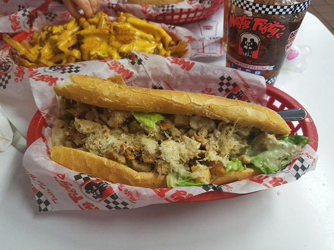 Who knew a sandwich could be a work of art? This Chicken Caesar is the Mona Lisa of lunch options.