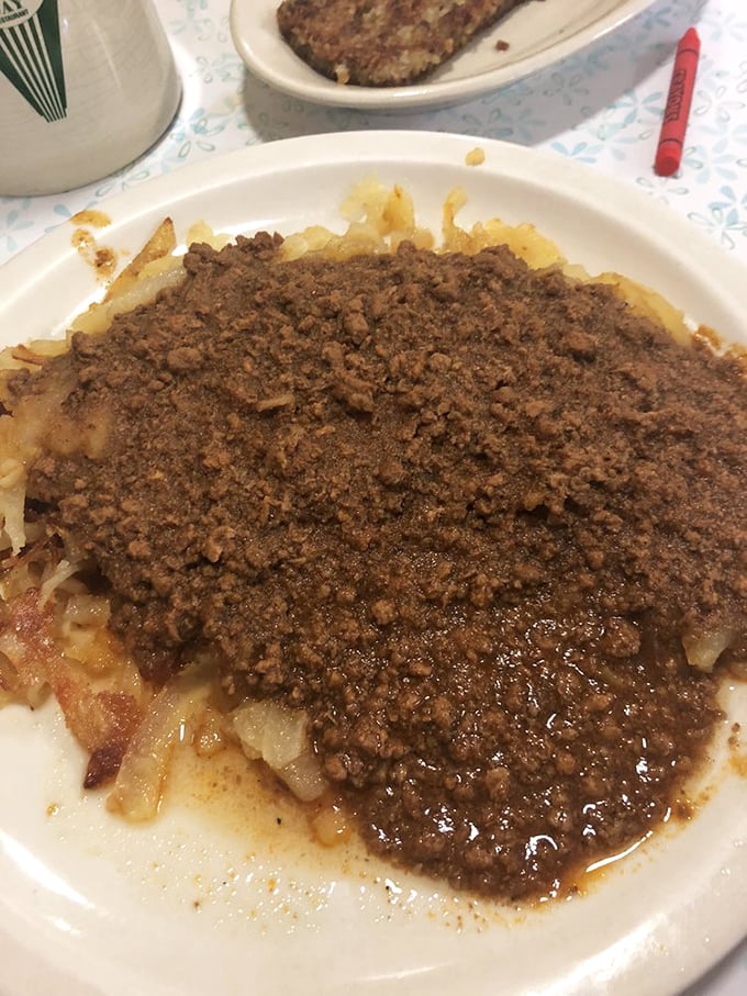 Chili so good, it makes hash browns dress up for the occasion. A flavor party your taste buds won't want to leave.