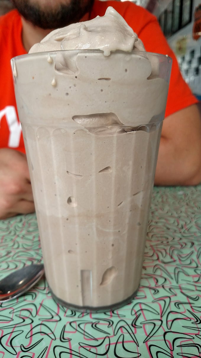 Chocolate lovers, rejoice! This milkshake is darker than my coffee and twice as satisfying. Resistance is futile!