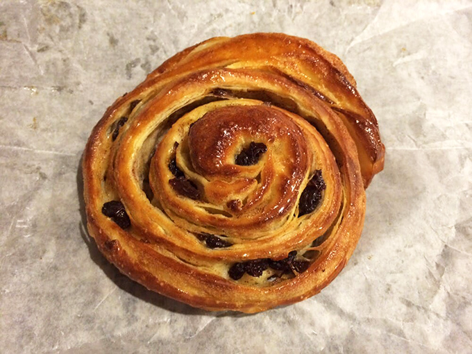 Meet the cinnamon raisin danish: part pastry, part work of art. It's so pretty, you almost don't want to eat it. Almost.