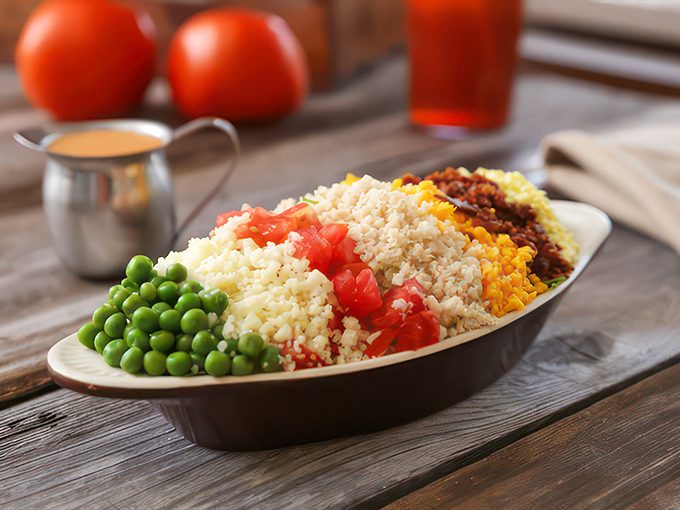 Who knew healthy could look this good? This Cobb salad is a colorful masterpiece that would make Jackson Pollock jealous &ndash; and it tastes even better.