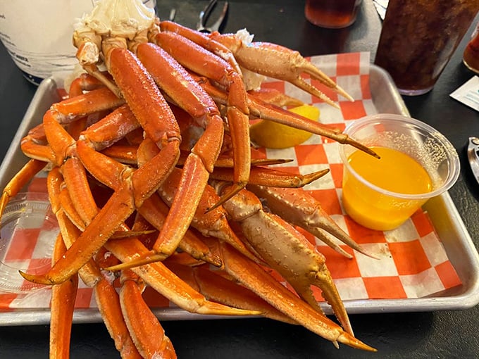 Legs for days! These snow crab legs are the Ginger Rogers of seafood - elegant, leggy, and ready to dance on your taste buds.